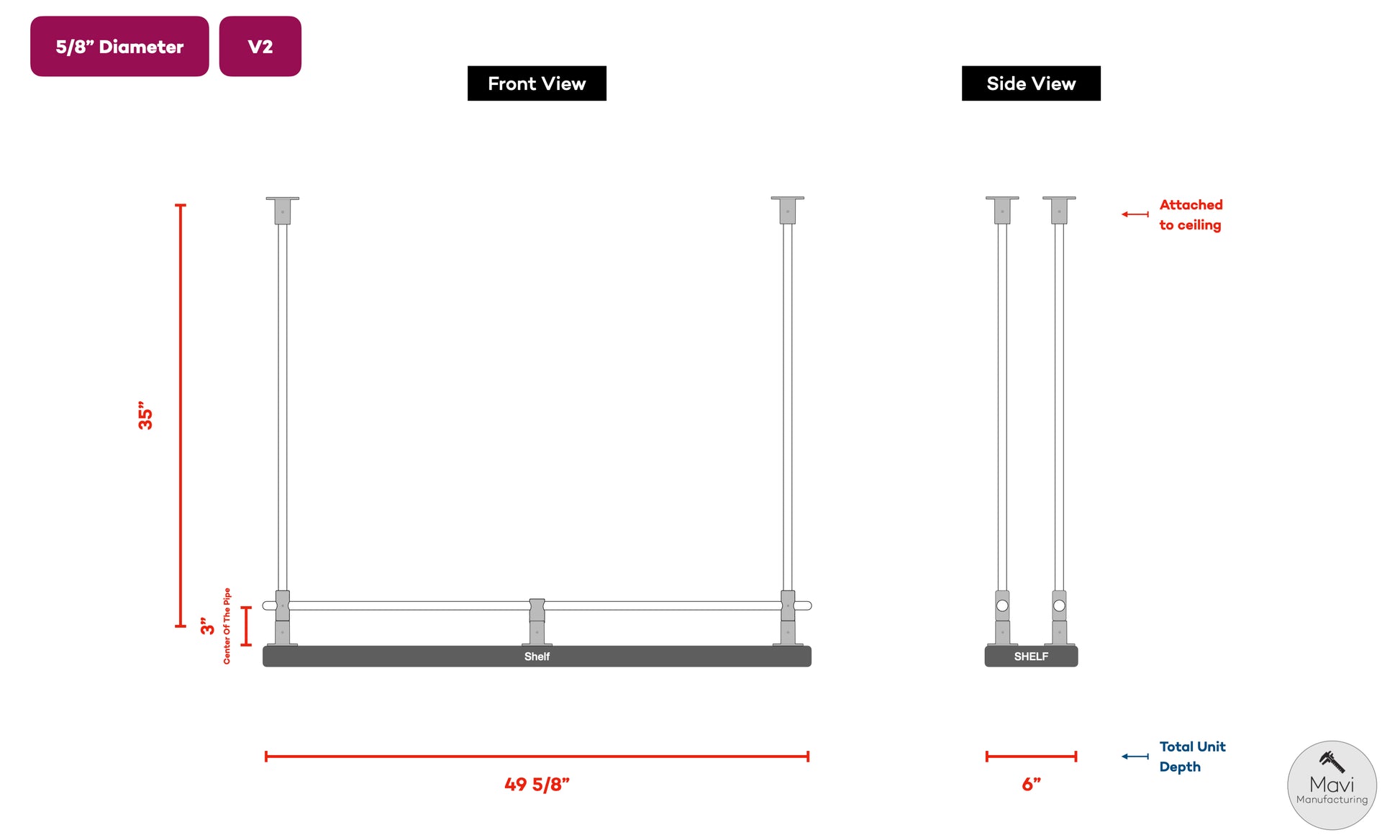 Custom brass shelving unit - 5/8"Dia. - Unlacquered Brushed Brass Fini ...