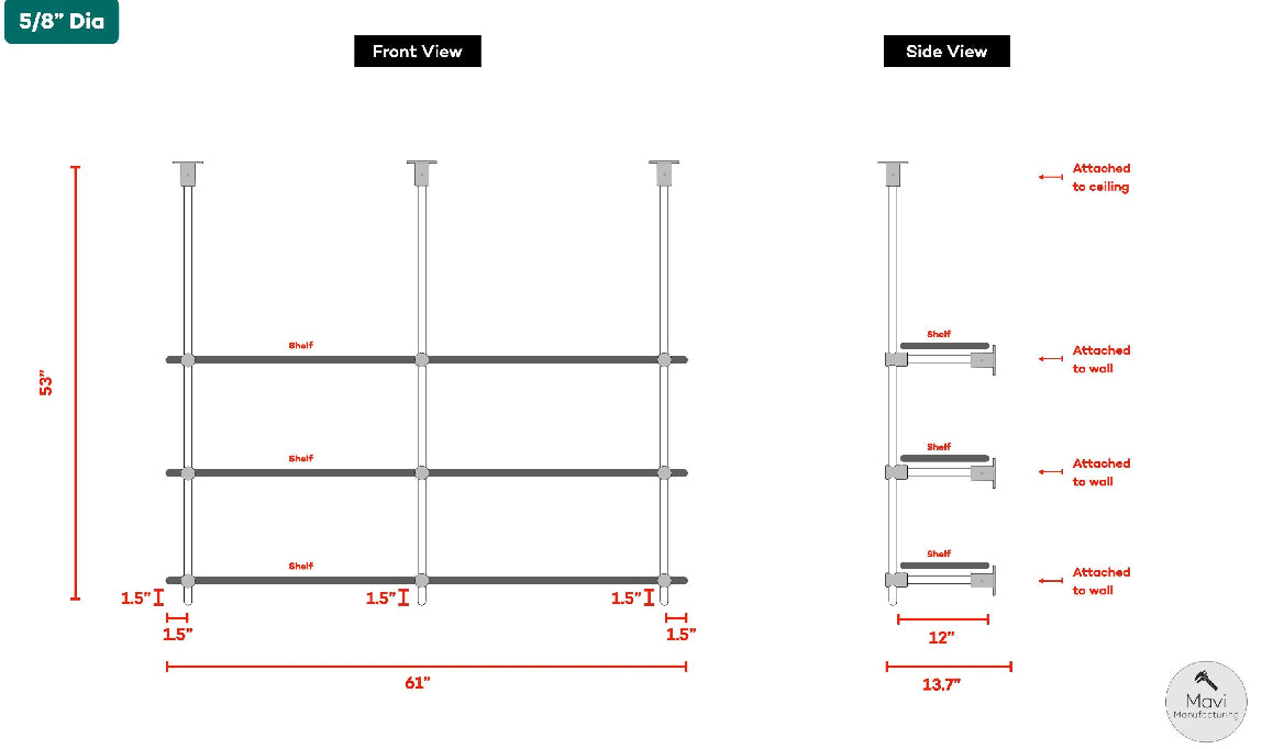 Solid Brass Shelf Fittings - Customizable Furniture Connectors – Brassshelf